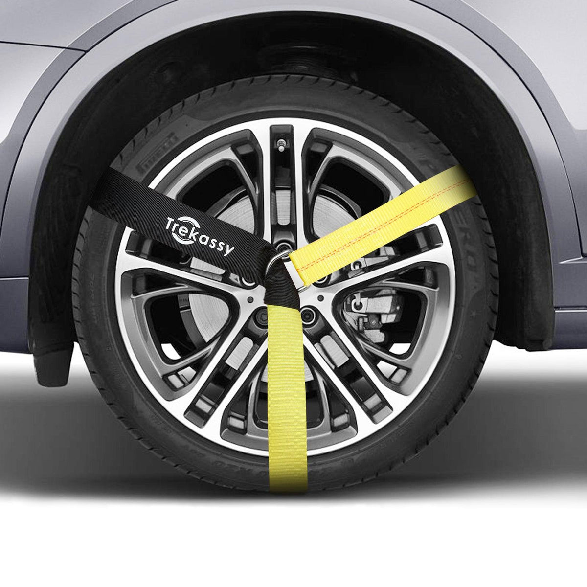 Trekassy 6 × Tie Down Straps Tire straps with 4 Solid Ratchet Straps ...