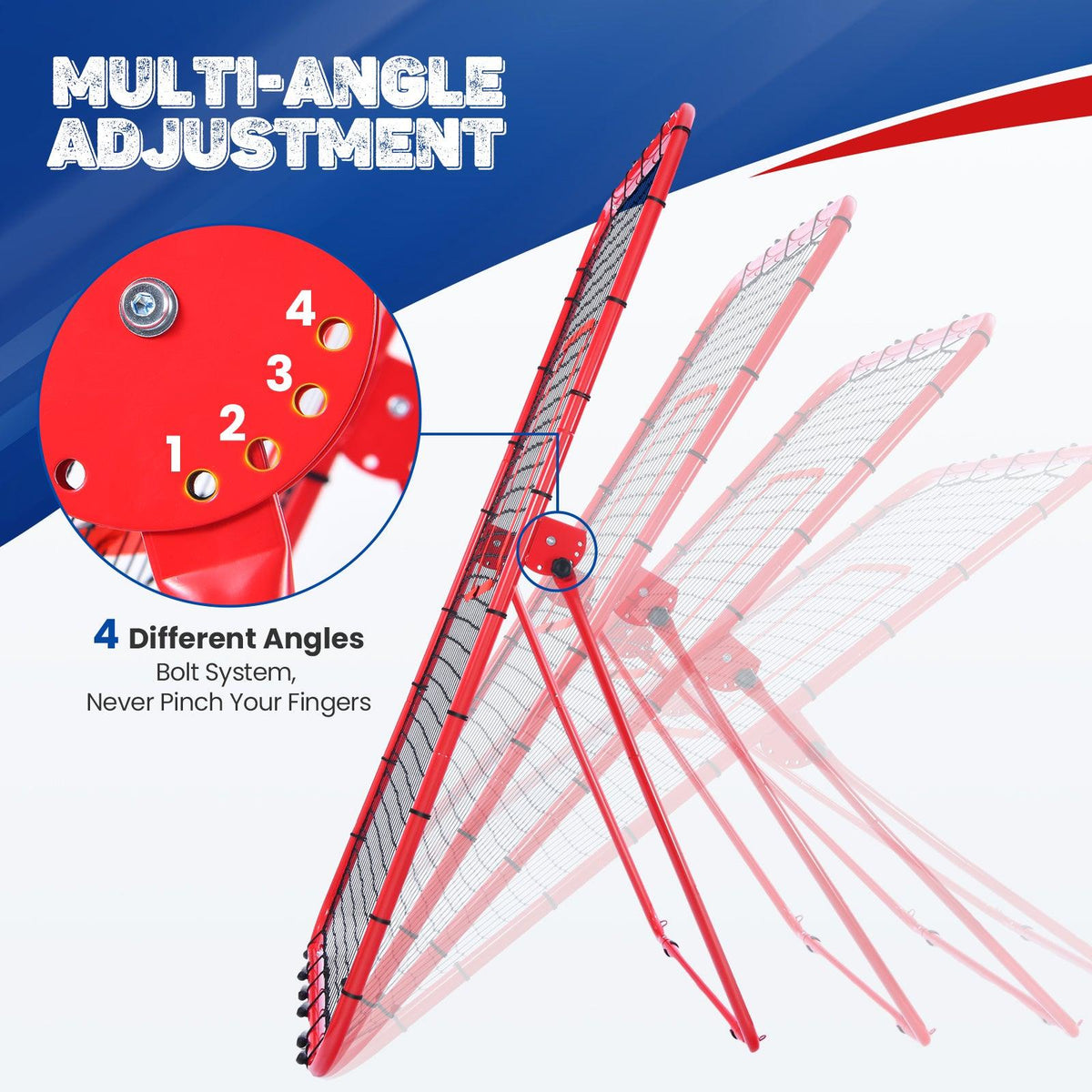 Patiassy 2 in-1 Baseball Rebounder Net and Baseball Pitching Net ...